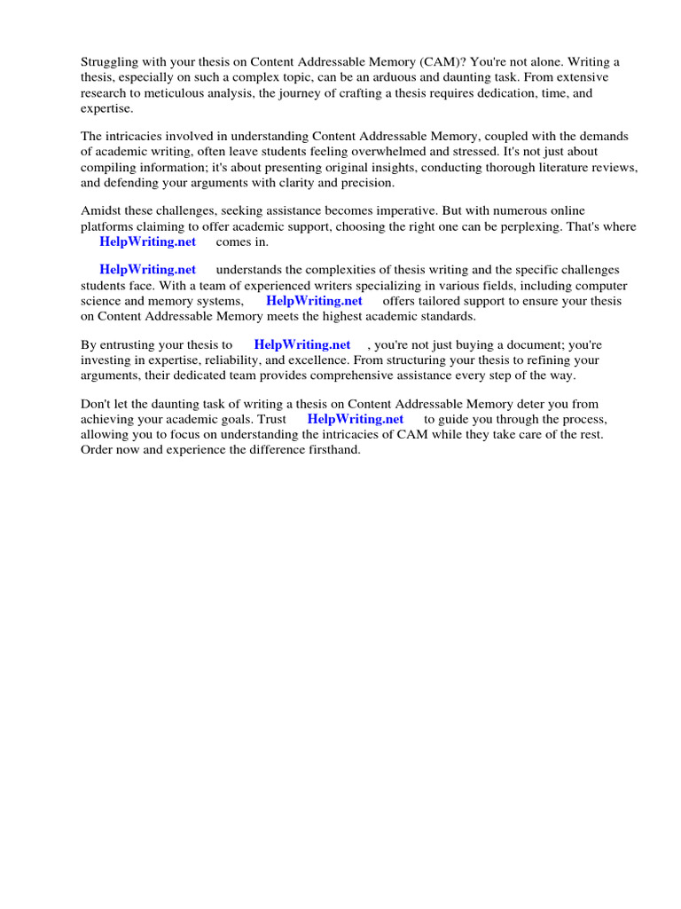 Thesis On Content Addressable Memory Pdf Random Access Memory Computer Memory