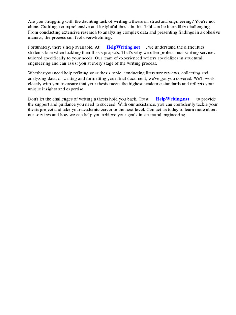 Me Thesis Topics For Structural Engineering Pdf Engineering Thesis 7505