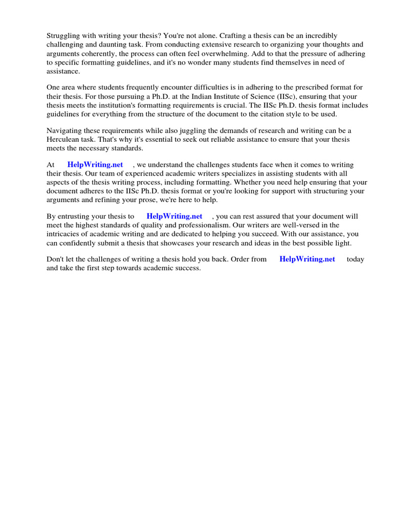 Iisc PHD Thesis Format | PDF | Ligand | Ion