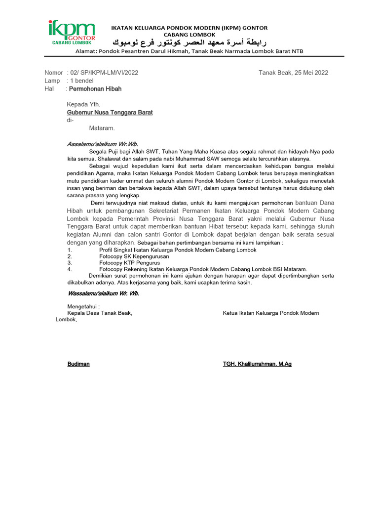 Surat Proposal | PDF