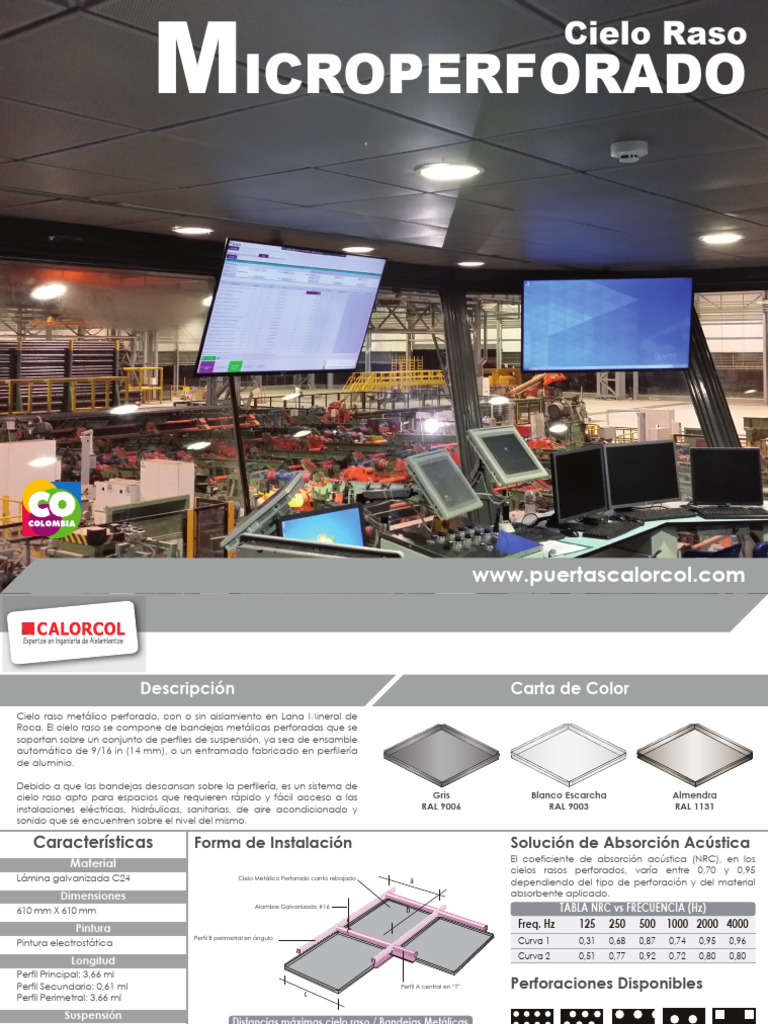Cielo Raso Microperforado | PDF | Materiales | Bienes manufacturados