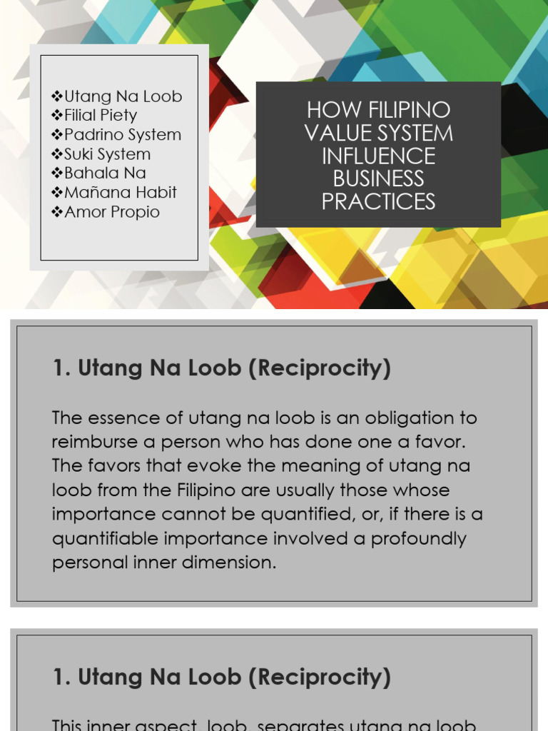 Lesson 6 - Filipino Value System | PDF