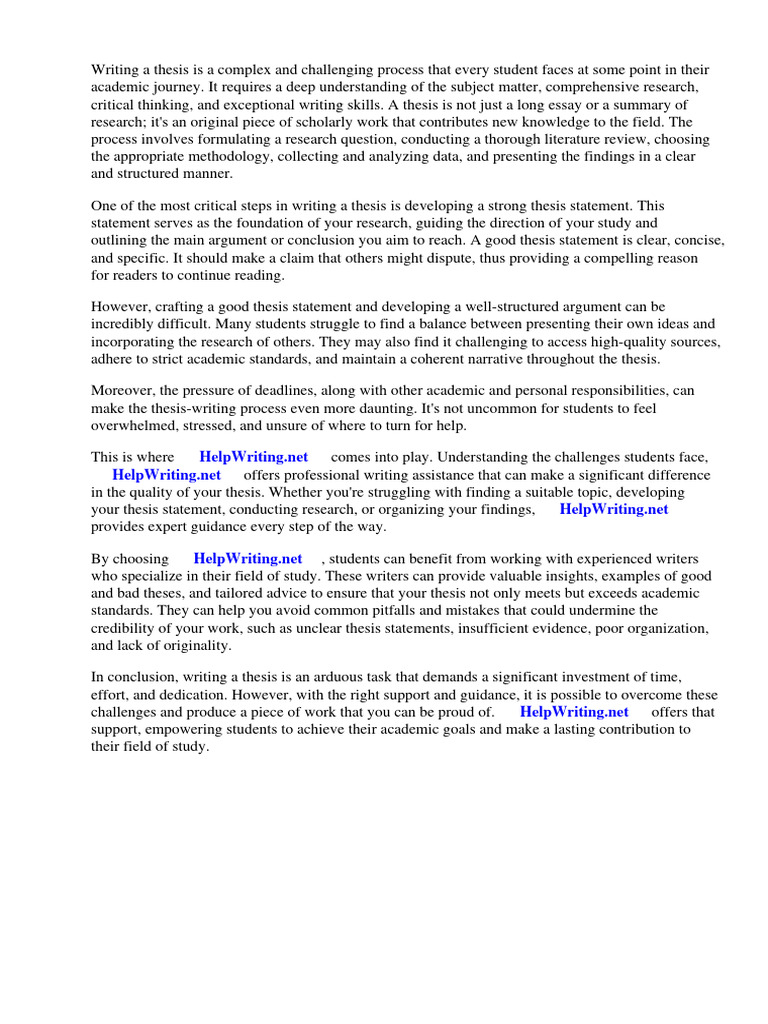 Thesis Examples Good and Bad | PDF | Essays | Thesis