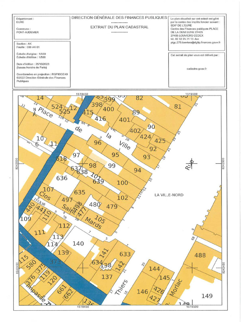 Plan Cadastral Et Informations Cadastrales | PDF