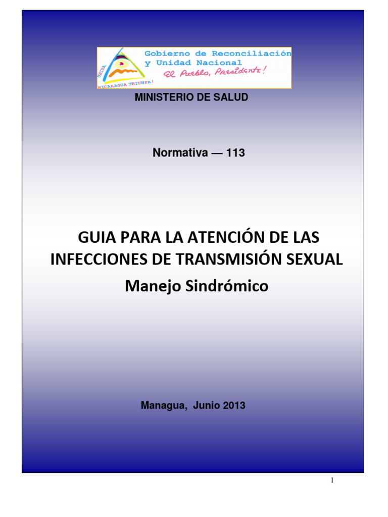 N - 113 Guía para La Atención de Las Infecciones de Transmisión Sexual (Manejo Sindrómico) | PDF ...