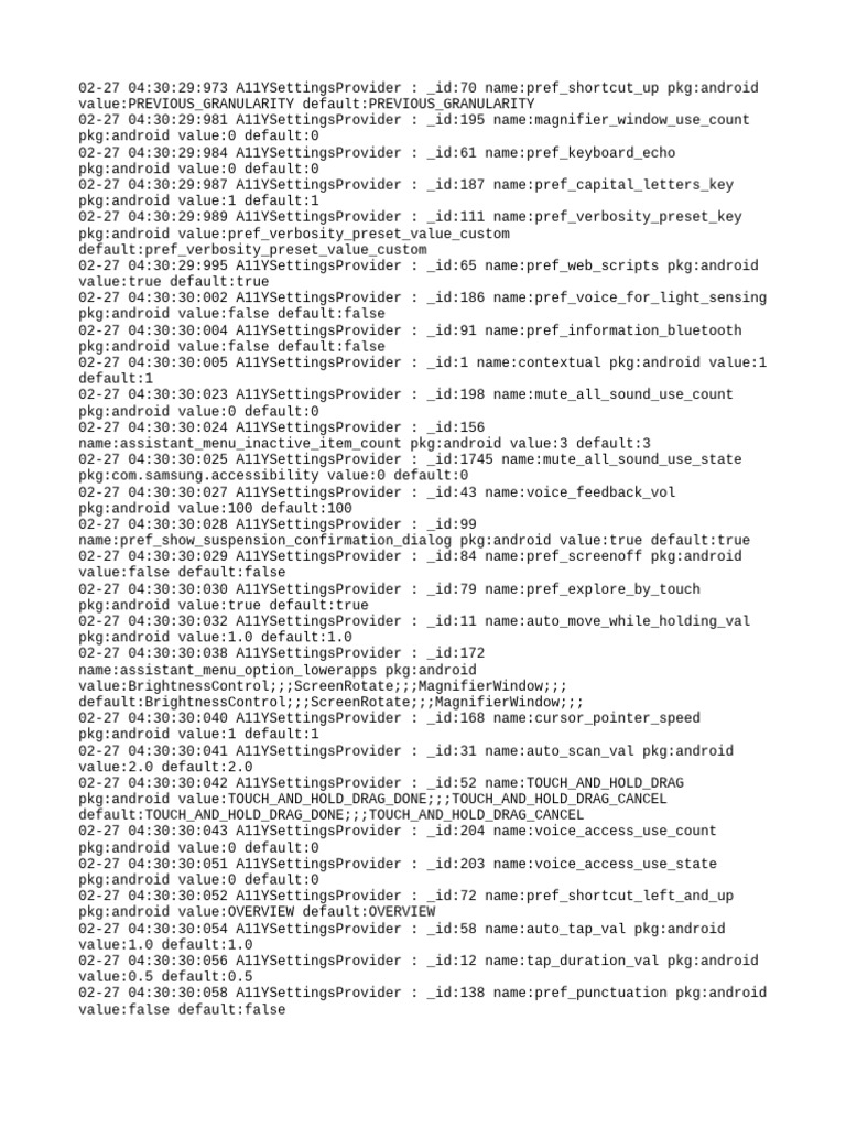 a11yProvider_log | PDF | Free Mobile Software | Computing