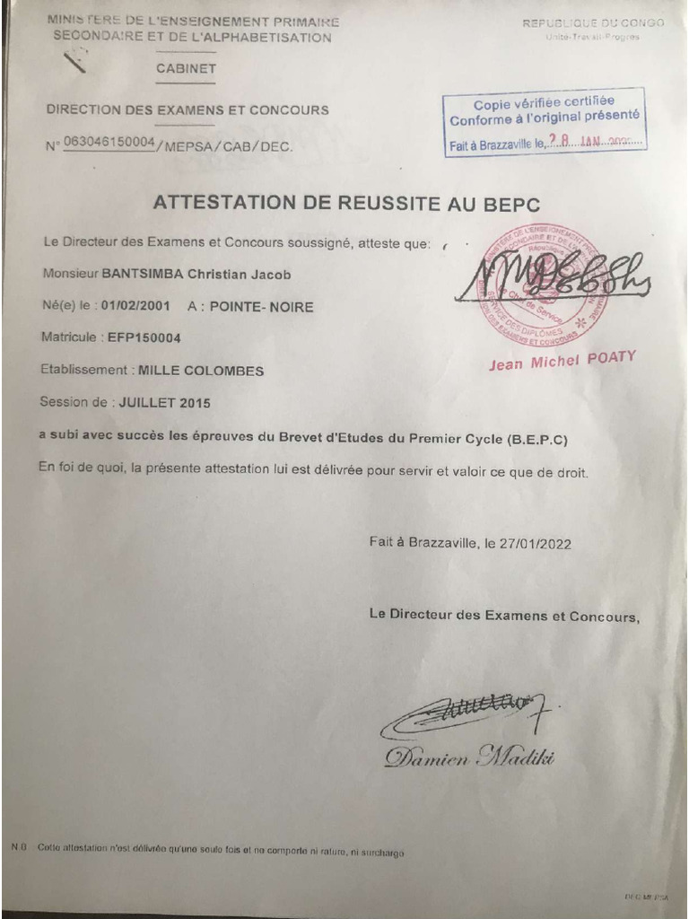Attestation | PDF