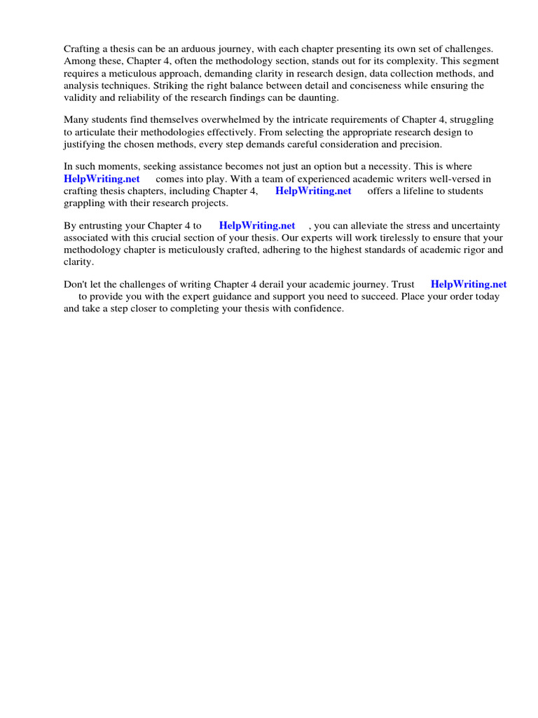 Thesis Chapter 4 PDF | PDF | Thesis | Postgraduate Education