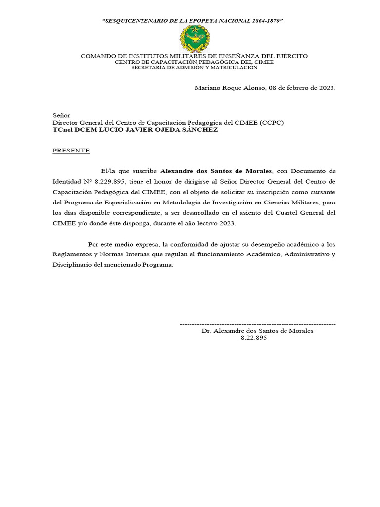 Solicitud y Datos Personales | PDF