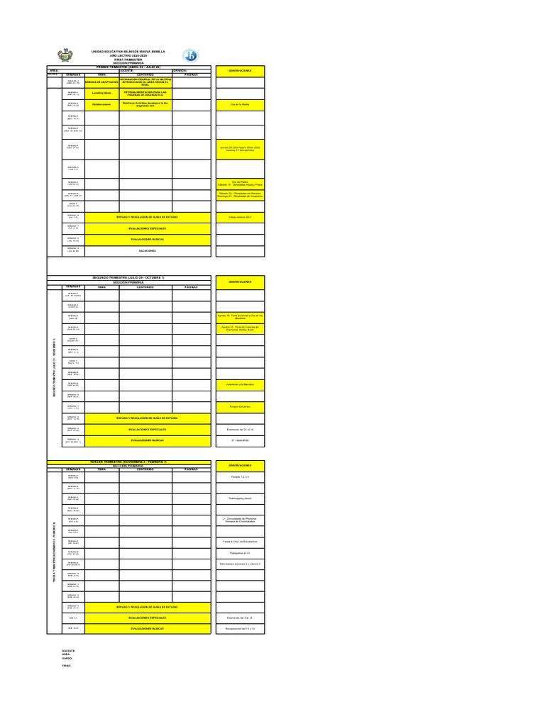 Calendario Escolar 2024-2025 | PDF