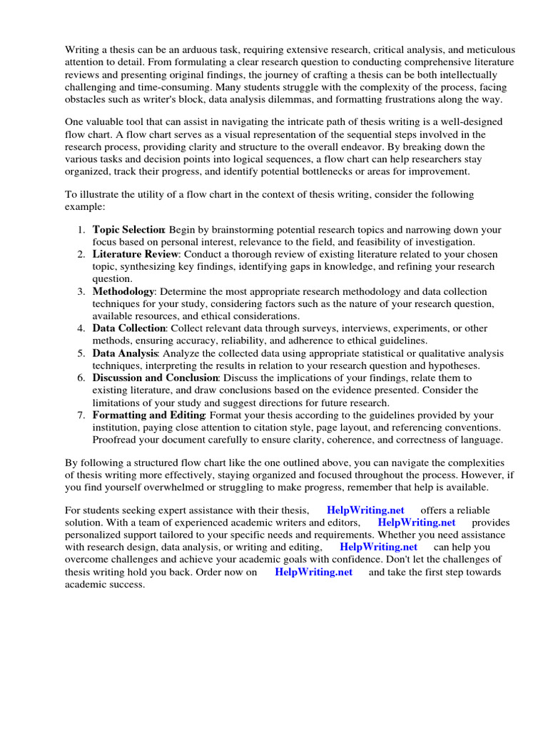 Flow Chart Example for Thesis | PDF | Methodology | Thesis