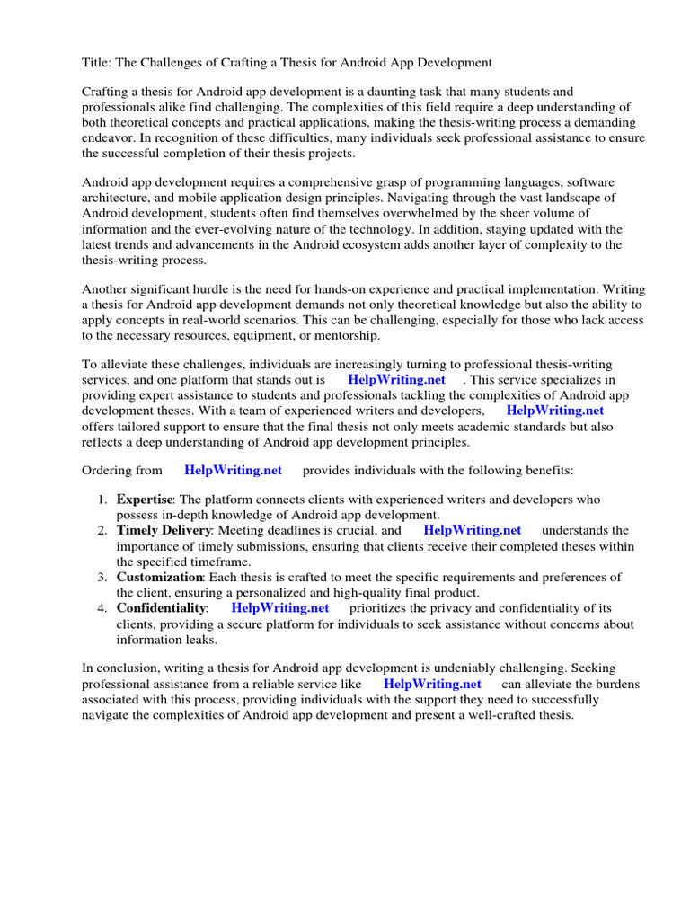 Thesis For Android App Pdf Android Operating System Mobile App
