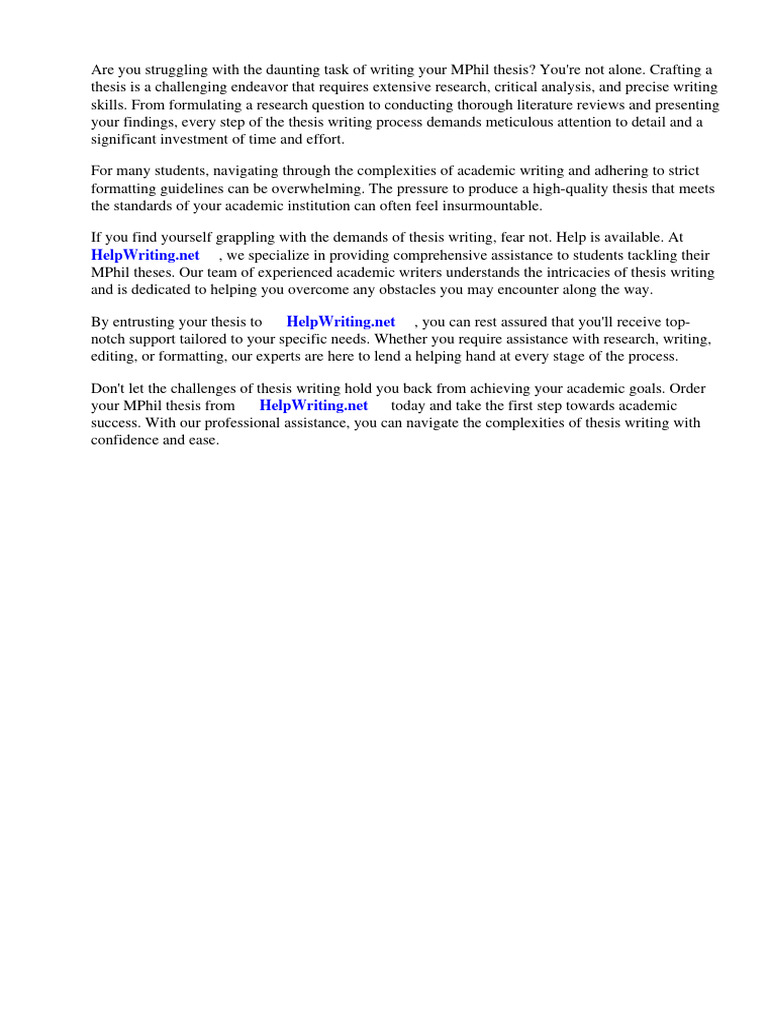 Mphil Thesis Template | PDF | Thesis | Statistics