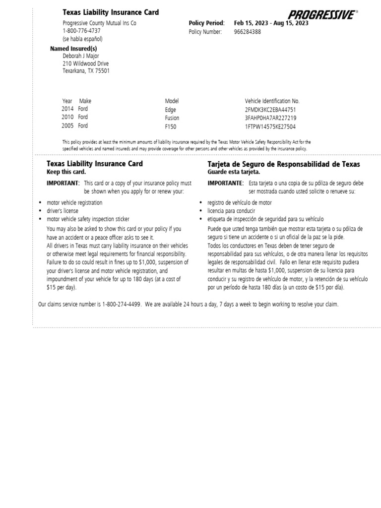 ID Card | PDF | Driver's License | Insurance