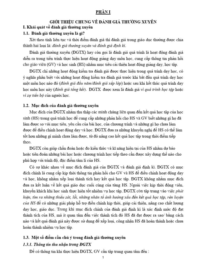 12 Tai Lieu TH Danh Gia TX TT22 | PDF