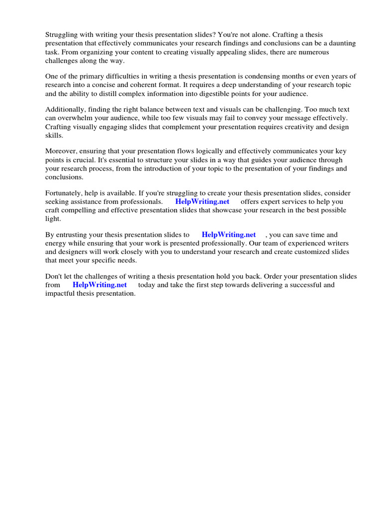 Sample Thesis Presentation Slides | PDF | Microsoft Power Point | Thesis