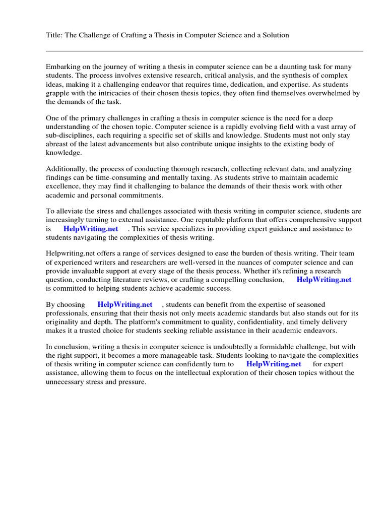 List of Thesis Topics in Computer Science | PDF | Thesis | Science