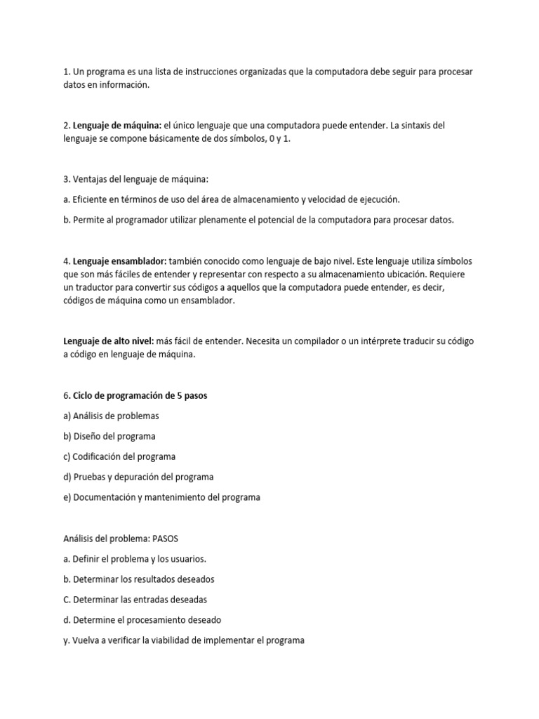 Guia-Lengaujes de Programación | PDF | Lenguaje de programación | Programación