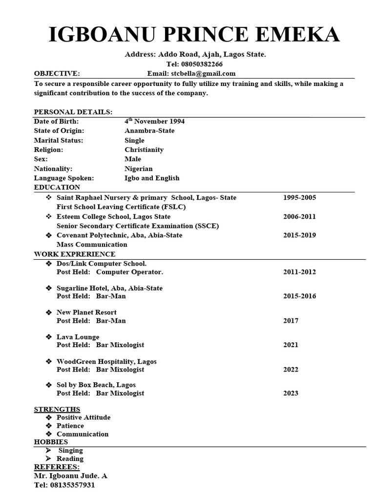 Igboanu Prince Emeka-1 | PDF