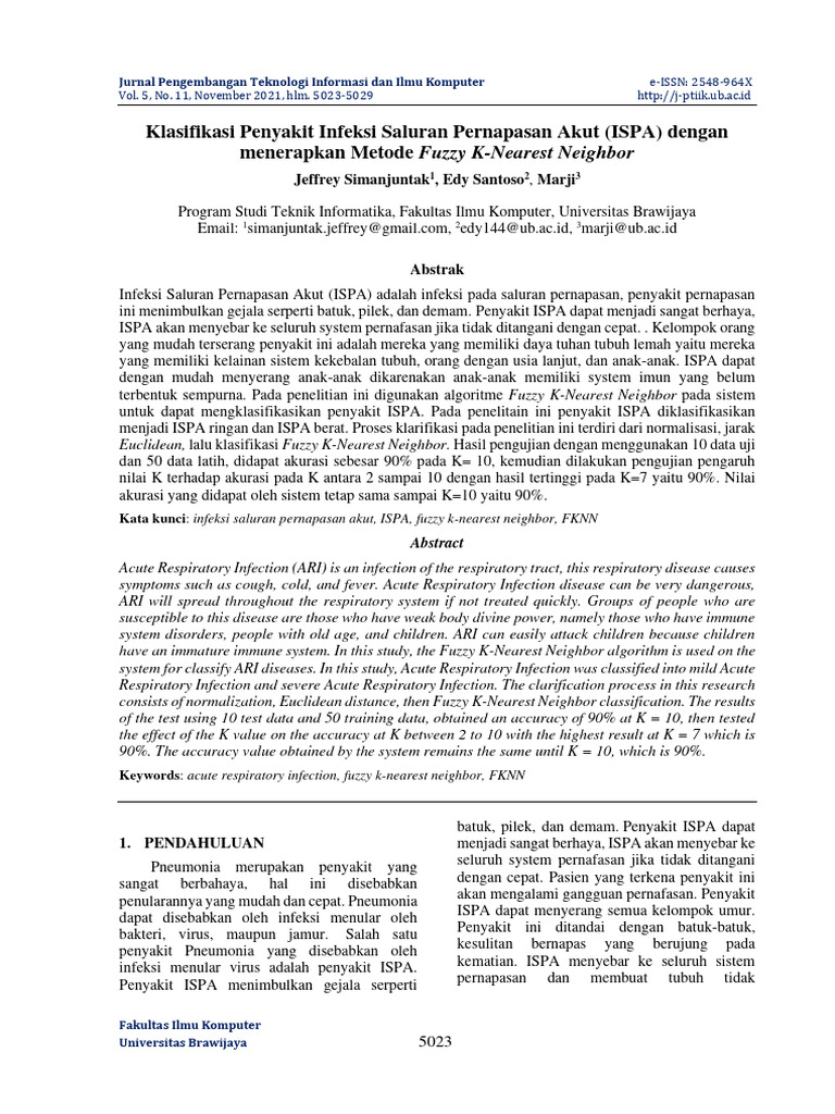 Klasifikasi Ispa | PDF