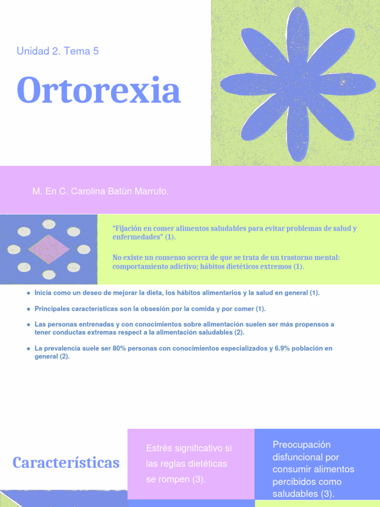 Ortorexia: Obsesión por la Alimentación Saludable | PDF | Epidemiología ...