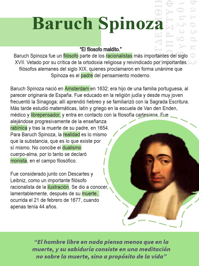 Baruch Spinoza | PDF