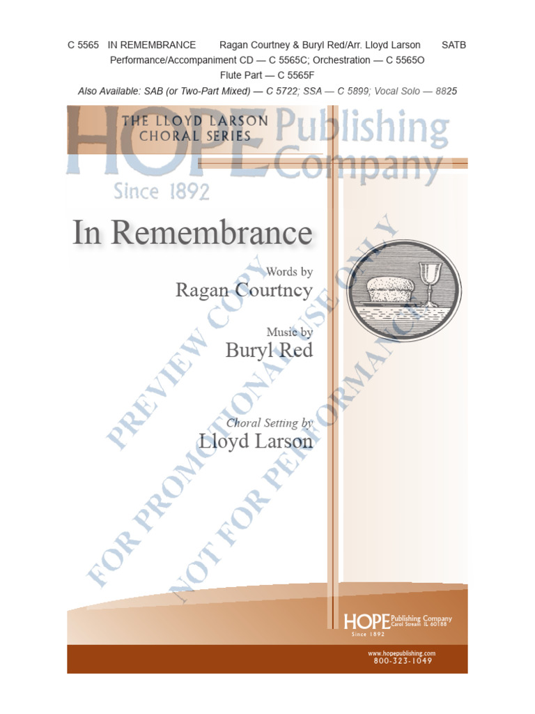 In Remembrance: Ragan Courtney Buryl Red | PDF