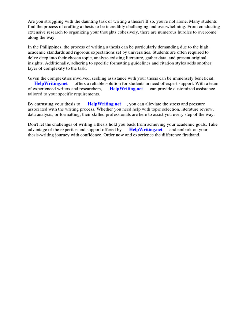 Thesis Sample PDF in Philippines | PDF