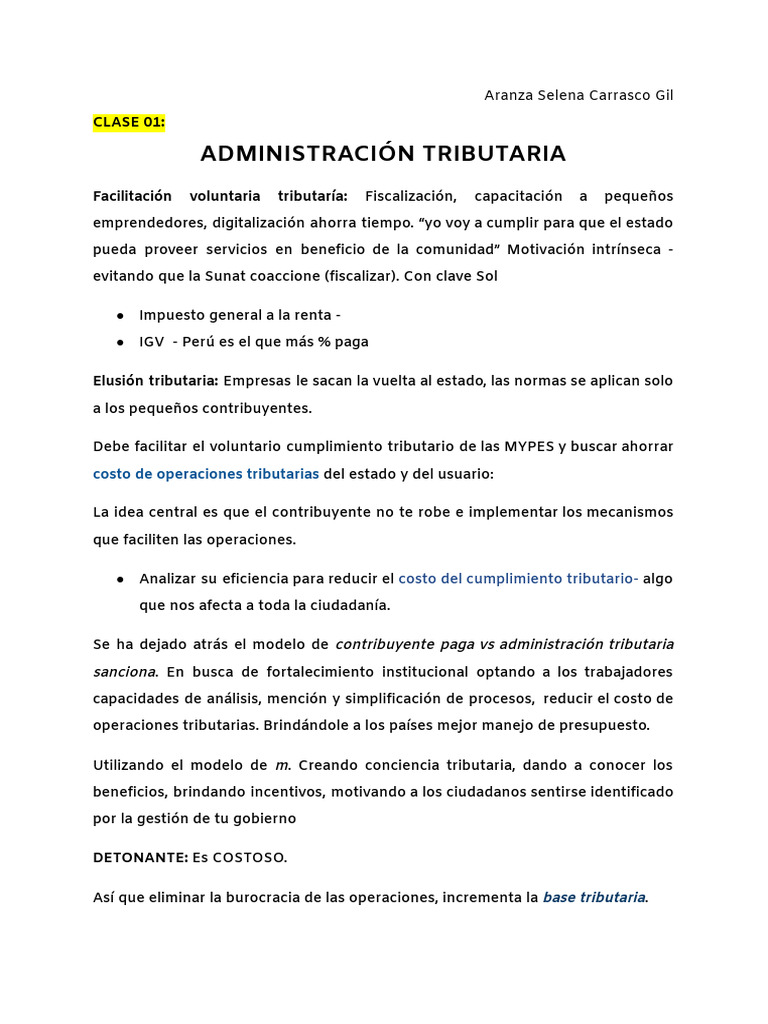 Administración Tributaria | PDF