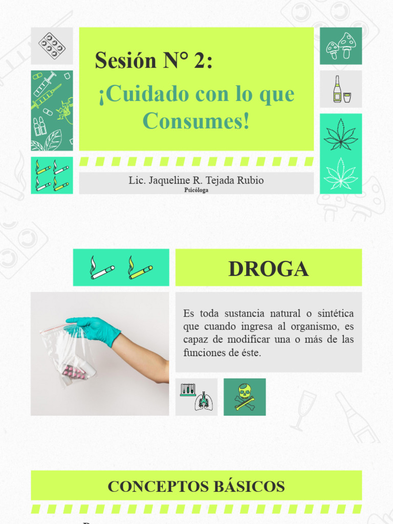 Conceptos Clave sobre Drogas y Efectos | PDF | Relaciones personales, crianza y desarrollo personal