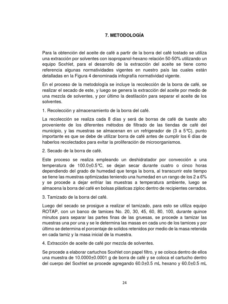 Extracción de aceite de borra de café | PDF | Destilación | café