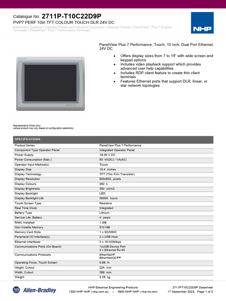 2711PT10C22D9P 153881 Datasheet | Download Free PDF | Computing | Computer Engineering
