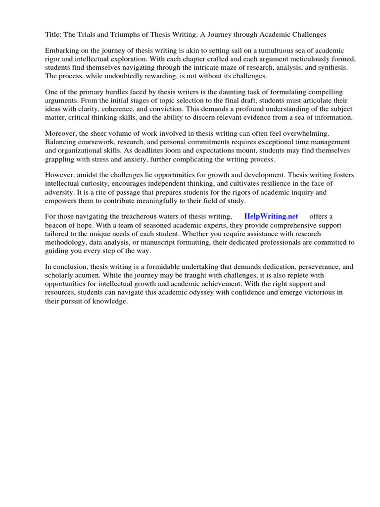 Title Thesis Arguments Reiteration | PDF | Career & Growth