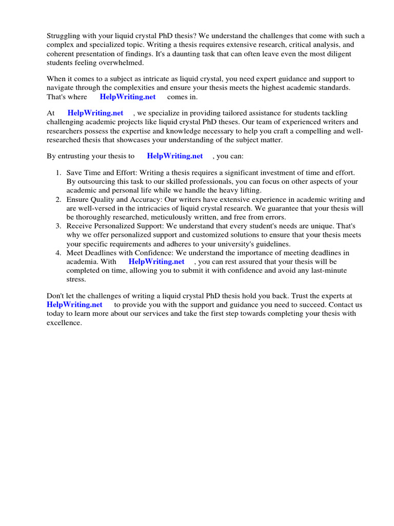 Liquid Crystal PHD Thesis | Download Free PDF | Liquid Crystal ... Liquid Crystal PHD Thesis | Download Free PDF | Liquid Crystal ...