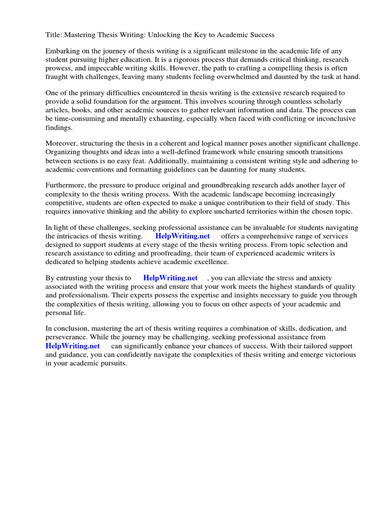 Thesis Skills | PDF | Thesis | Essays