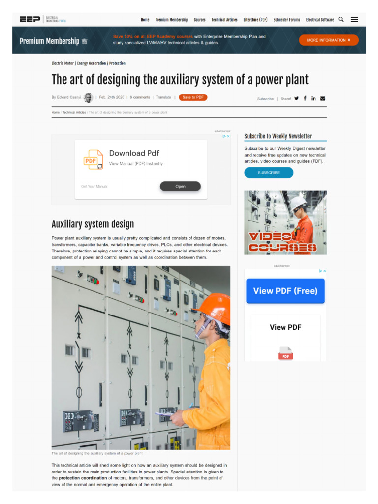 Screencapture Electrical Engineering Portal Designing Auxiliary System ...