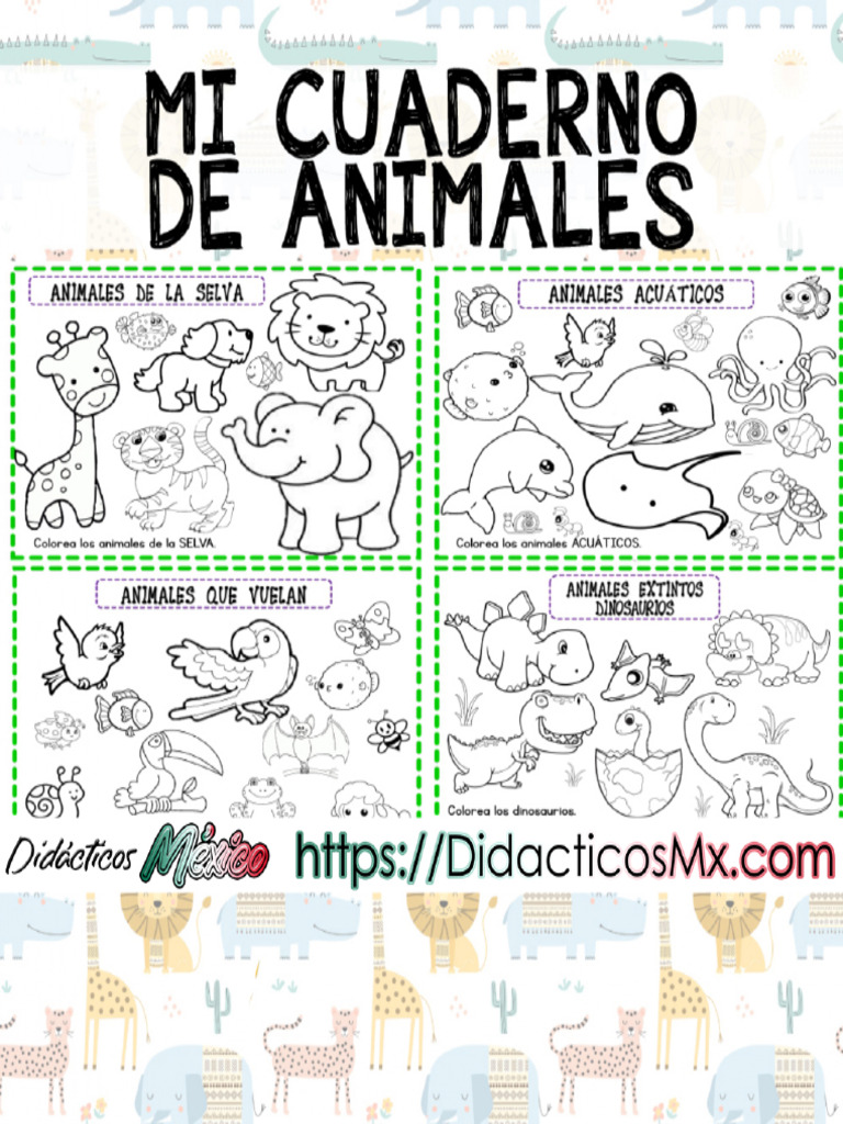 Mi Cuaderno de Animales | PDF