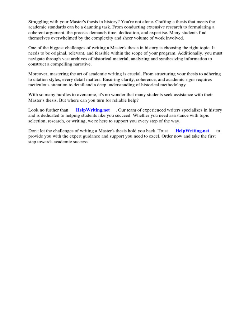 Masters Thesis Topics History | PDF | Thesis | Medicine