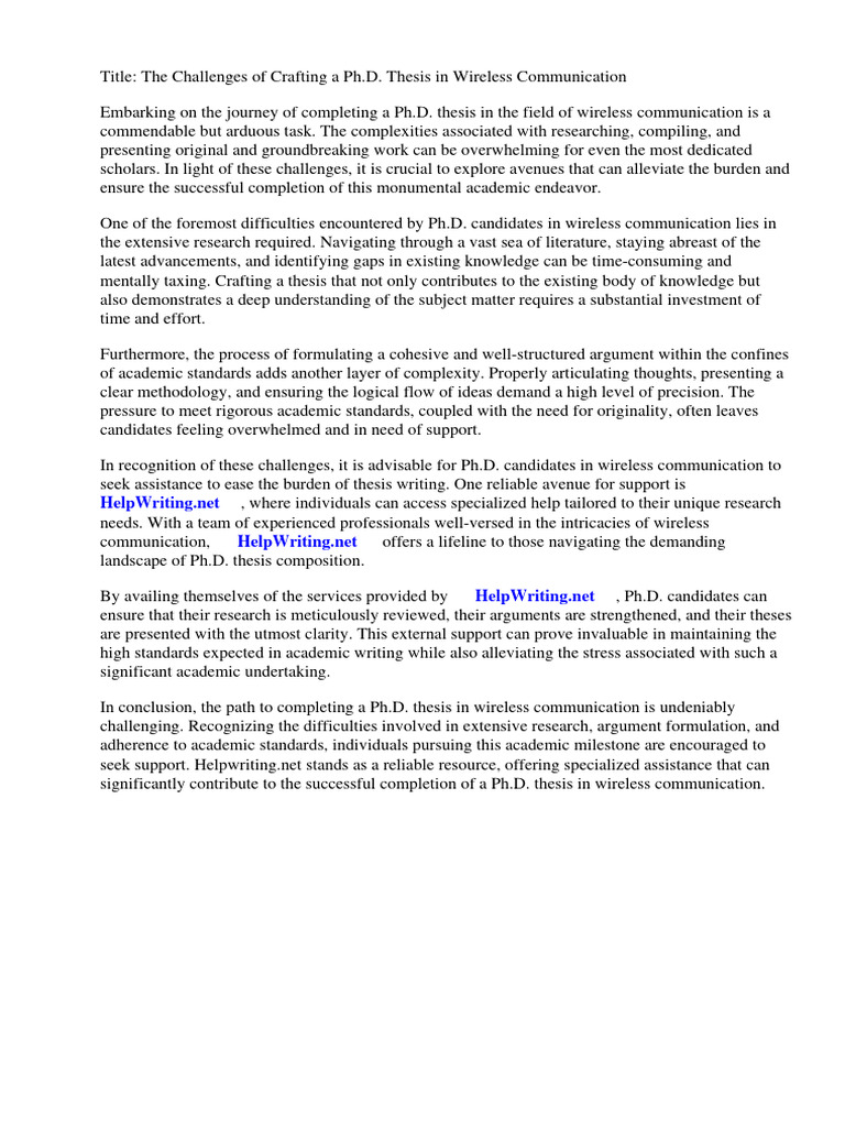 Phd Thesis Wireless Communication Pdf Computer Network Bluetooth 