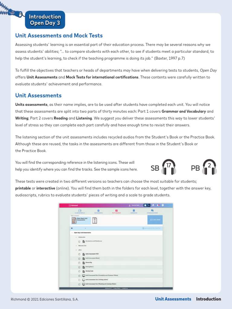 OD3 Assessment Introduction | PDF | Rubric (Academic)