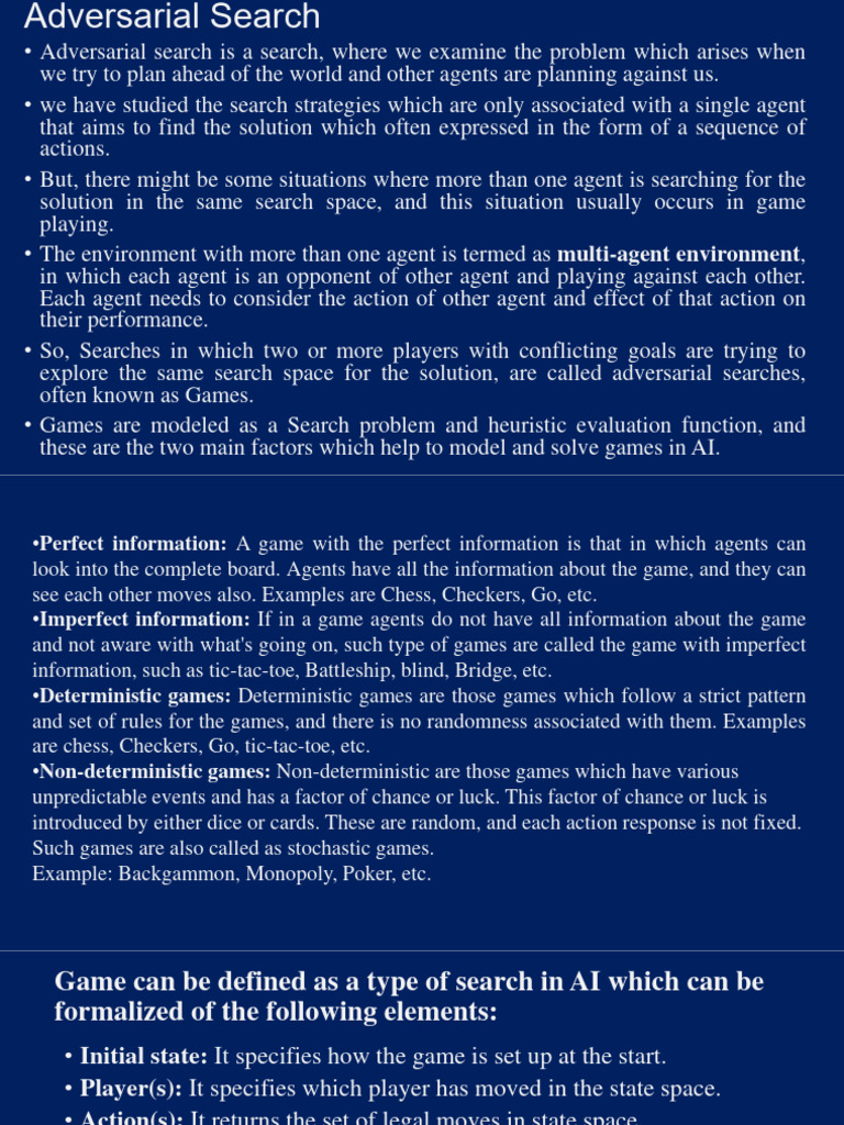 UNIT-II-Adversarial Search | PDF | Algorithms And Data Structures | Applied Mathematics