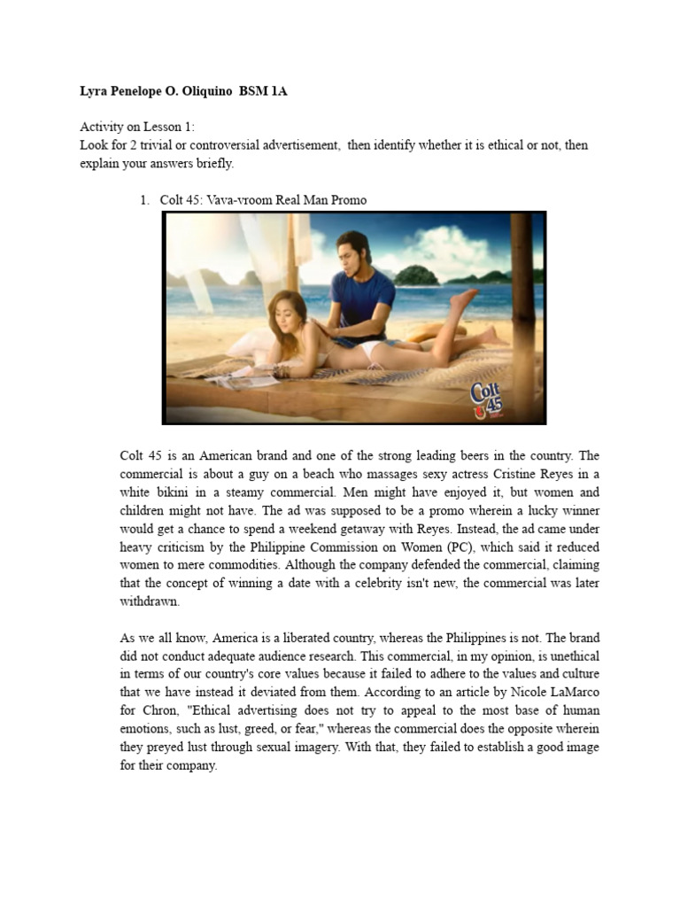 Lyra Penelope Oliquino BSM 1A | PDF