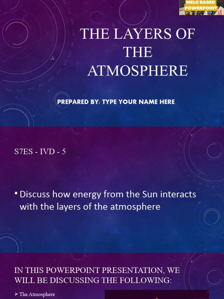 G7 Science Q4 - Week 3 - Layers of Atmosphere | PDF | Atmosphere Of ...