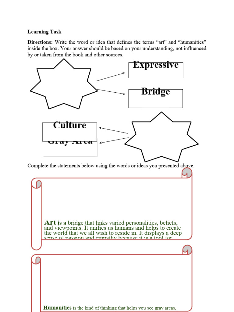 Learning Task Activities | PDF