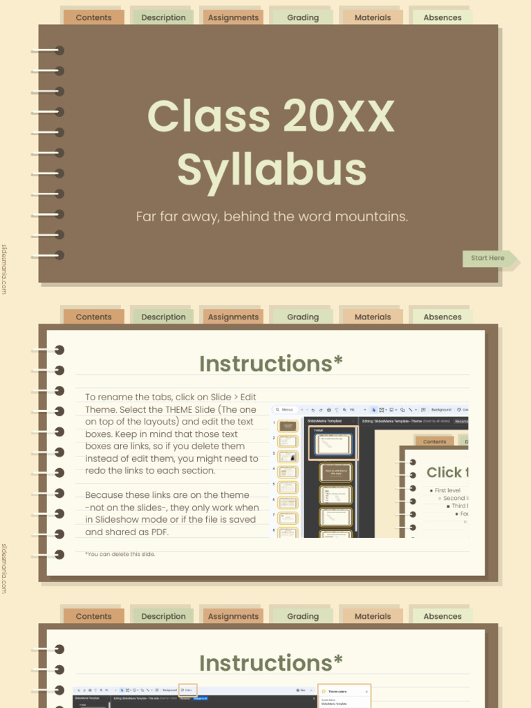 Syllabus Notebook SlidesMania | PDF | Computing | Linguistics