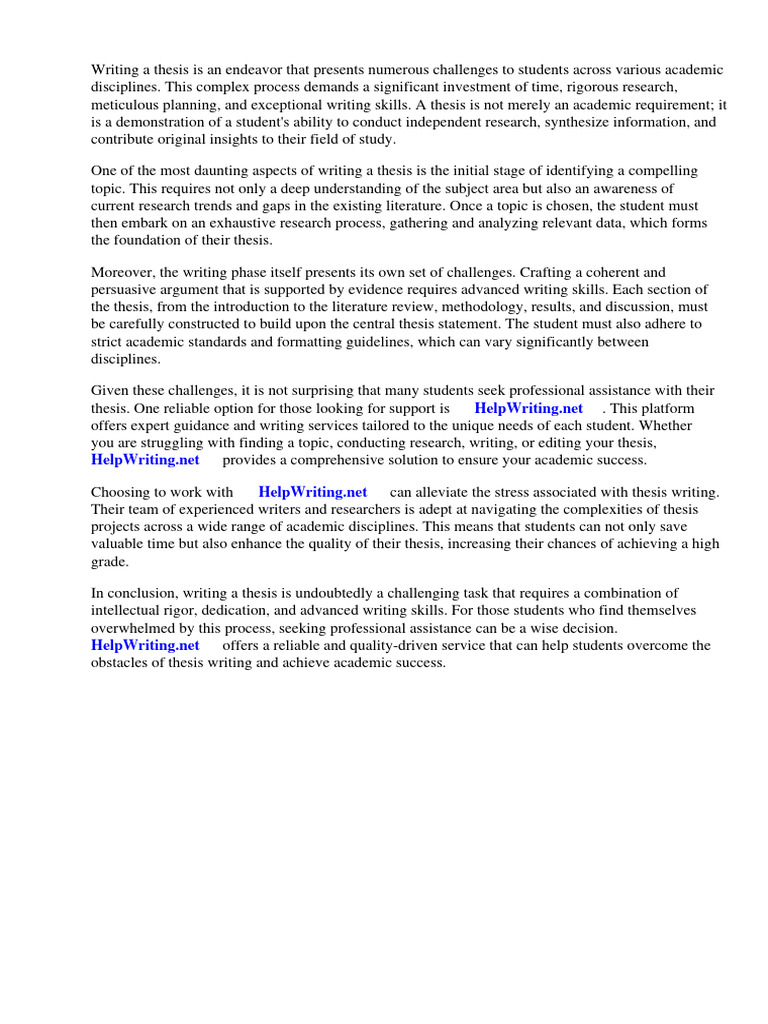 Discovery Thesis Examples | PDF