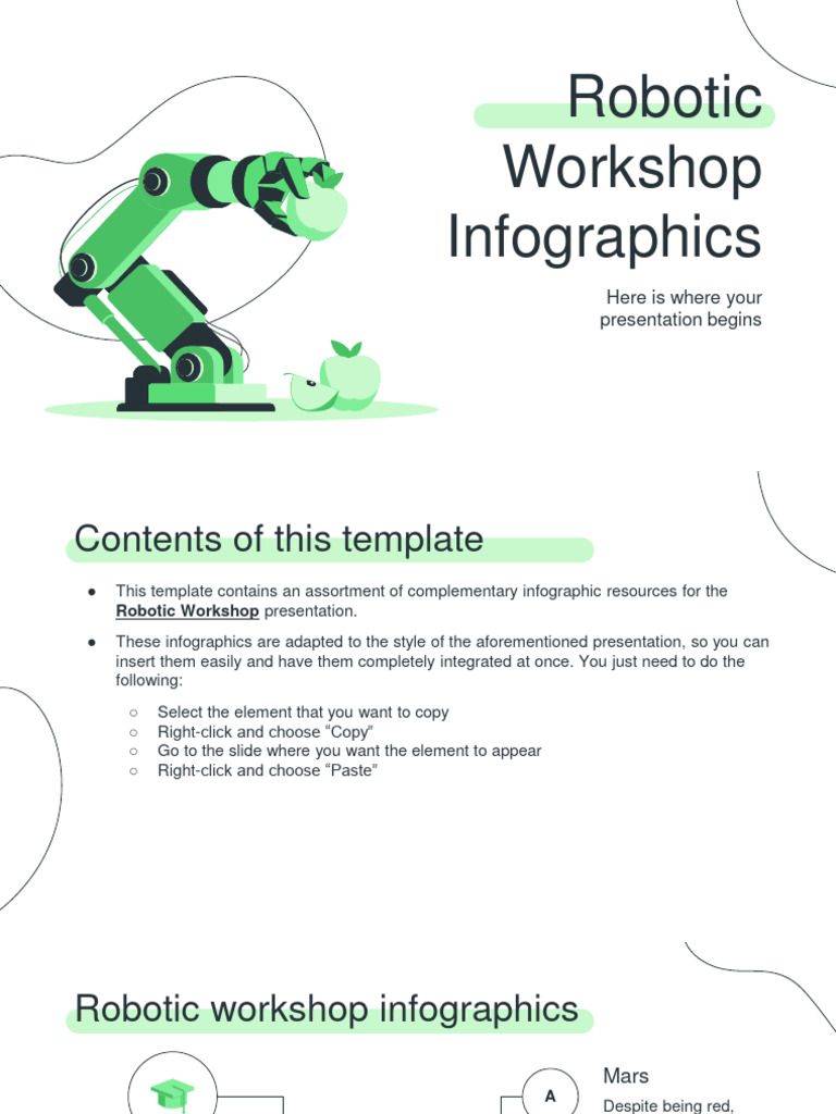 Robotic Workshop Infographics | PDF