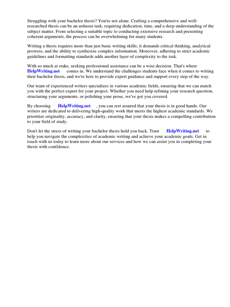 Bachelor Thesis Note 1 3 | PDF
