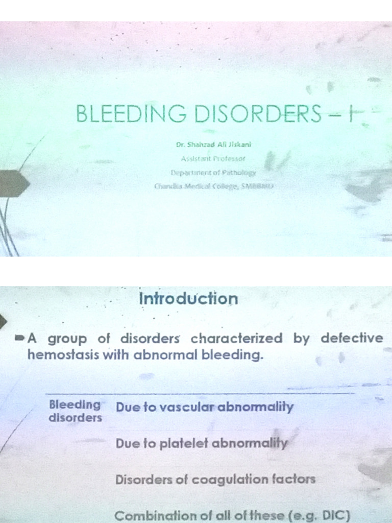Bleeding Disorders | PDF