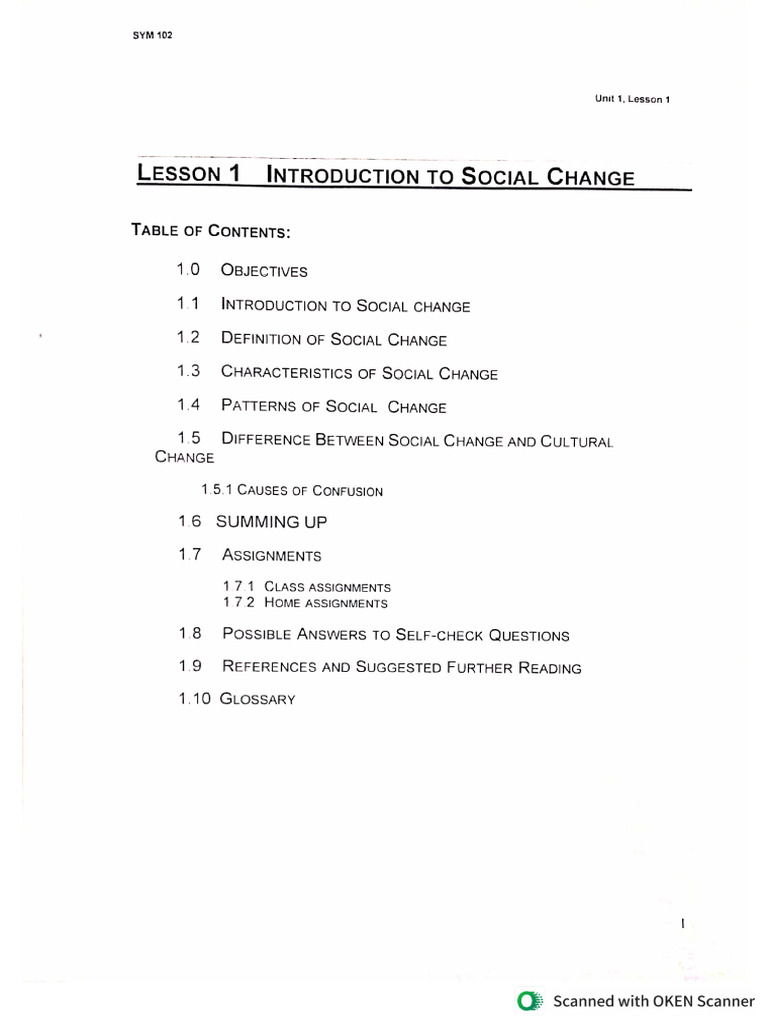 Introduction To Social Change | PDF